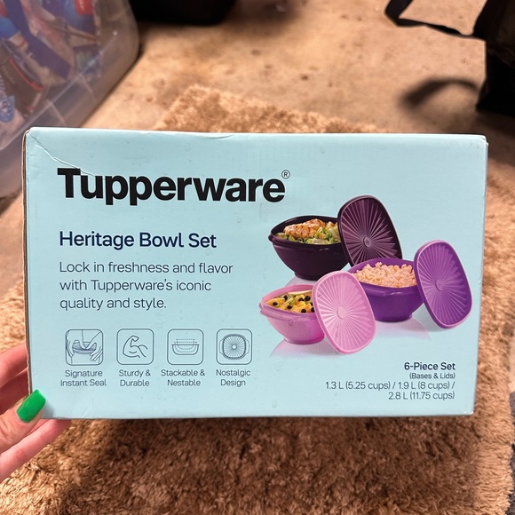 Tupperware | Kitchen | Tupperware Heritage Bowl Set Lavender And Violet ...